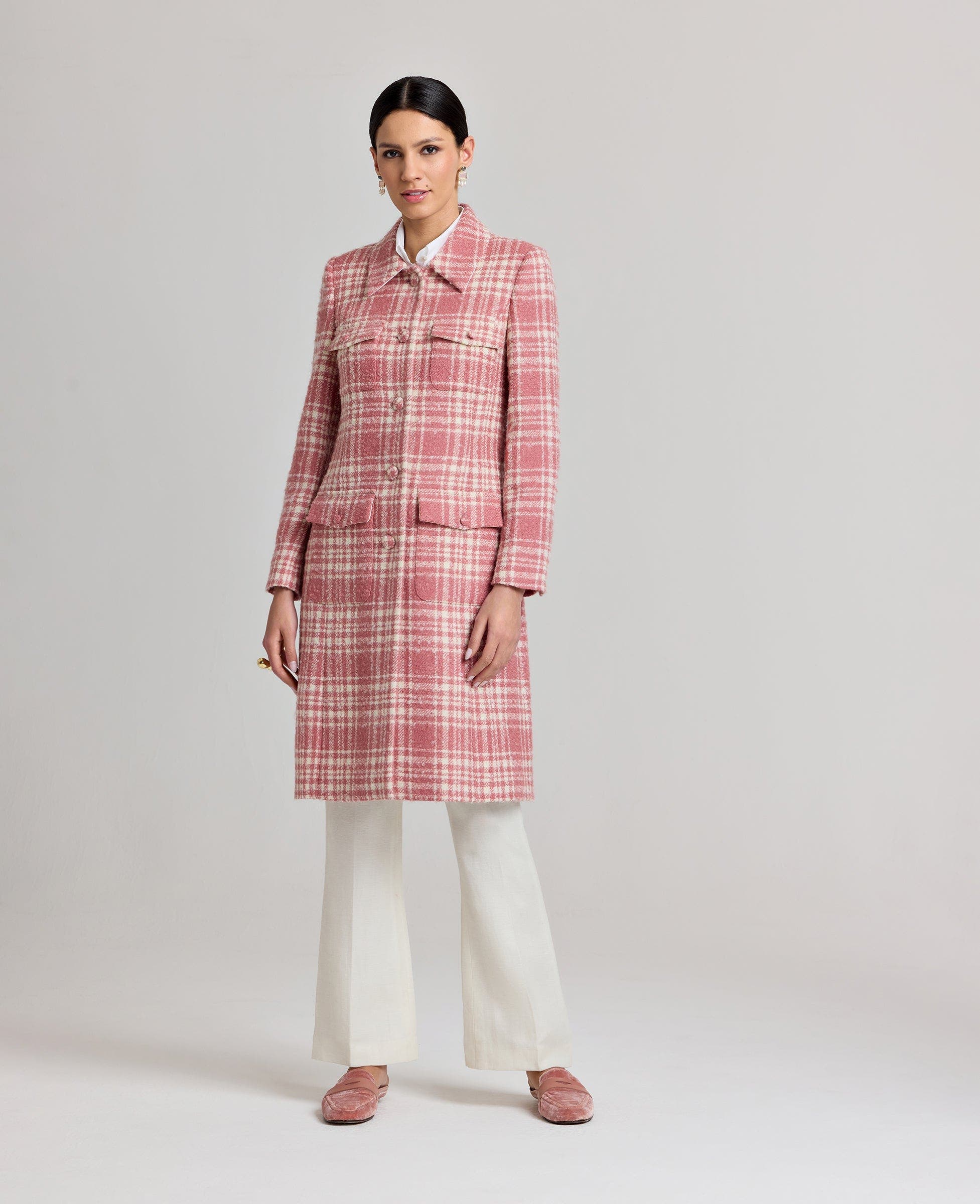 The Lady Check Wool Coat (Women) | Nordstrom