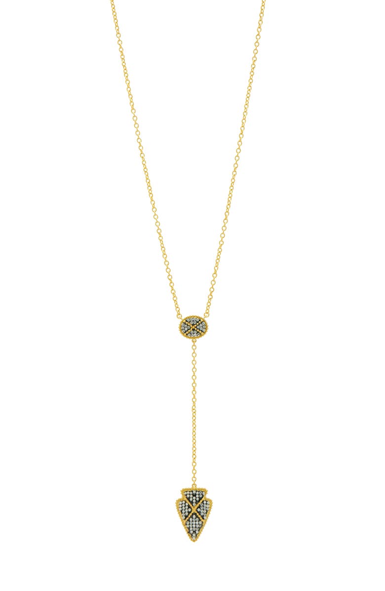 FREIDA ROTHMAN Baroque Blue Pavé Spear Pendant Necklace | Nordstrom