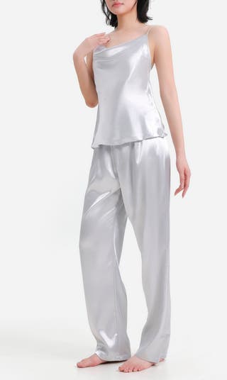 LECHERY® Lustrous Silky Shiny Satin 2-piece Pajama Set | Nordstrom