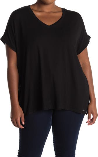 T Tahari V-Neck Cap Sleeve Top | Nordstromrack