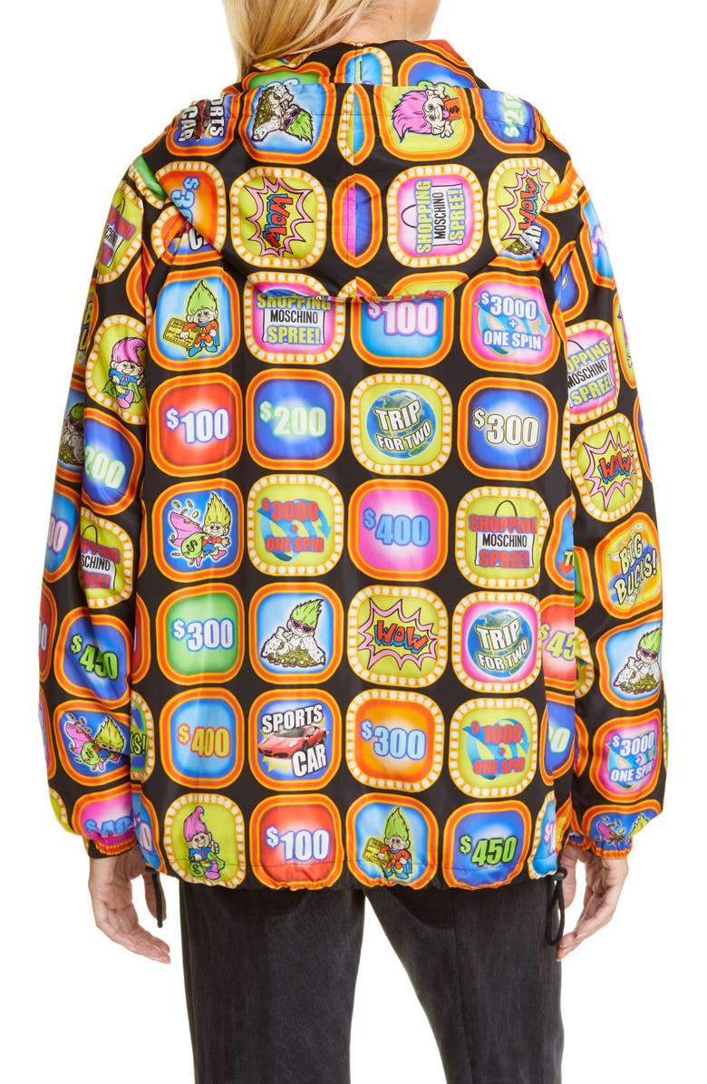 Moschino x Good Luck Trolls Print Nylon Windbreaker Jacket | Nordstromrack