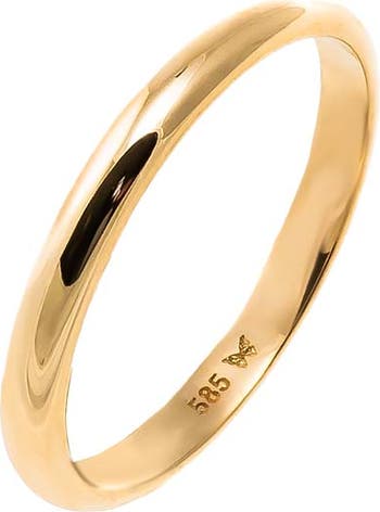 BY ADINA EDEN Solid Rounded Band Ring 14K | Nordstrom