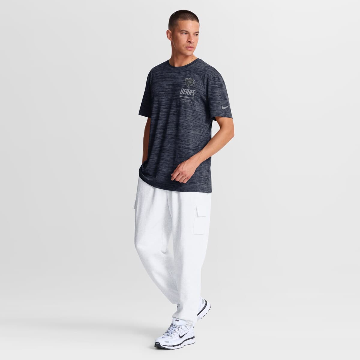 Nike Men's Nike Navy Chicago Bears Big & Tall Sideline Velocity Dri-FIT ...