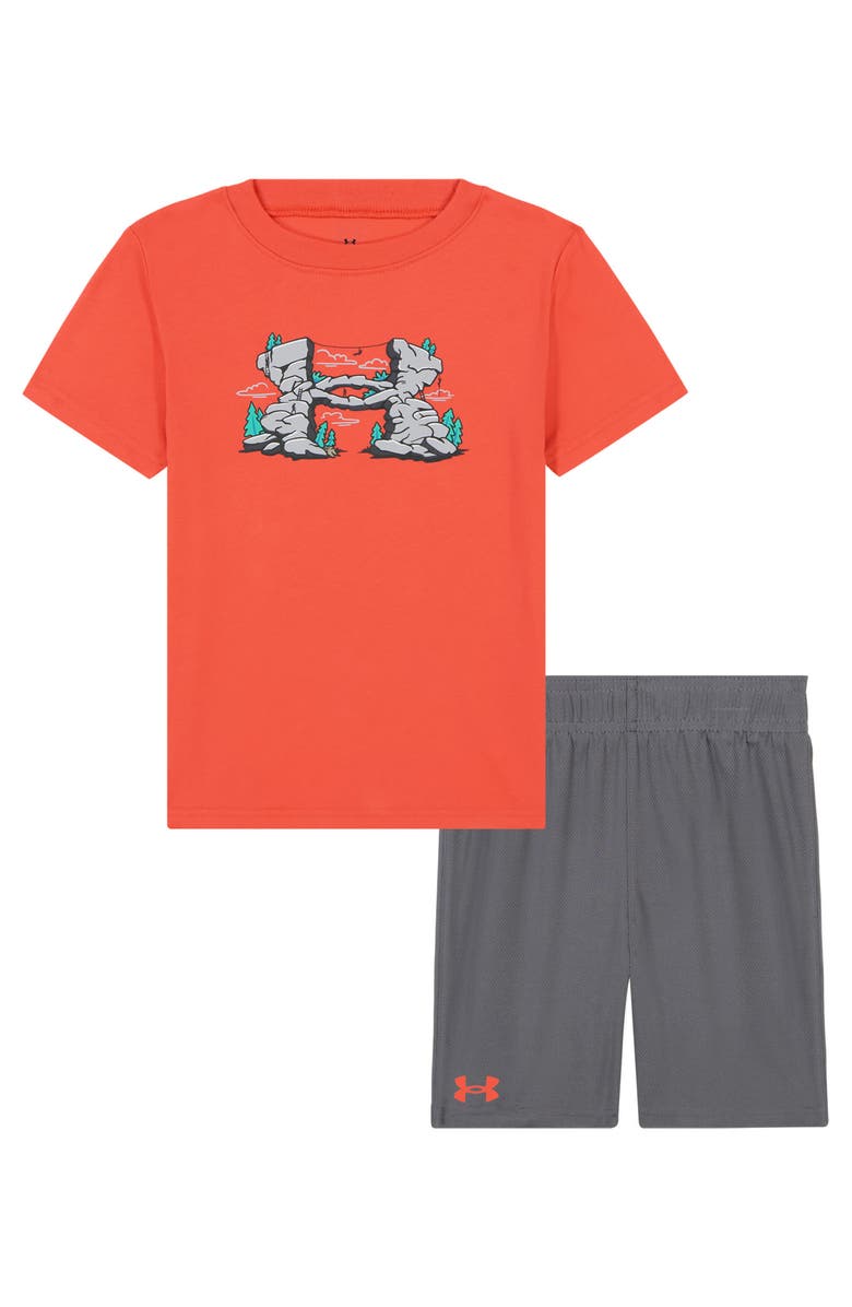 Under Armour Kids' Rock Scramble Graphic T-Shirt & Shorts Set ...