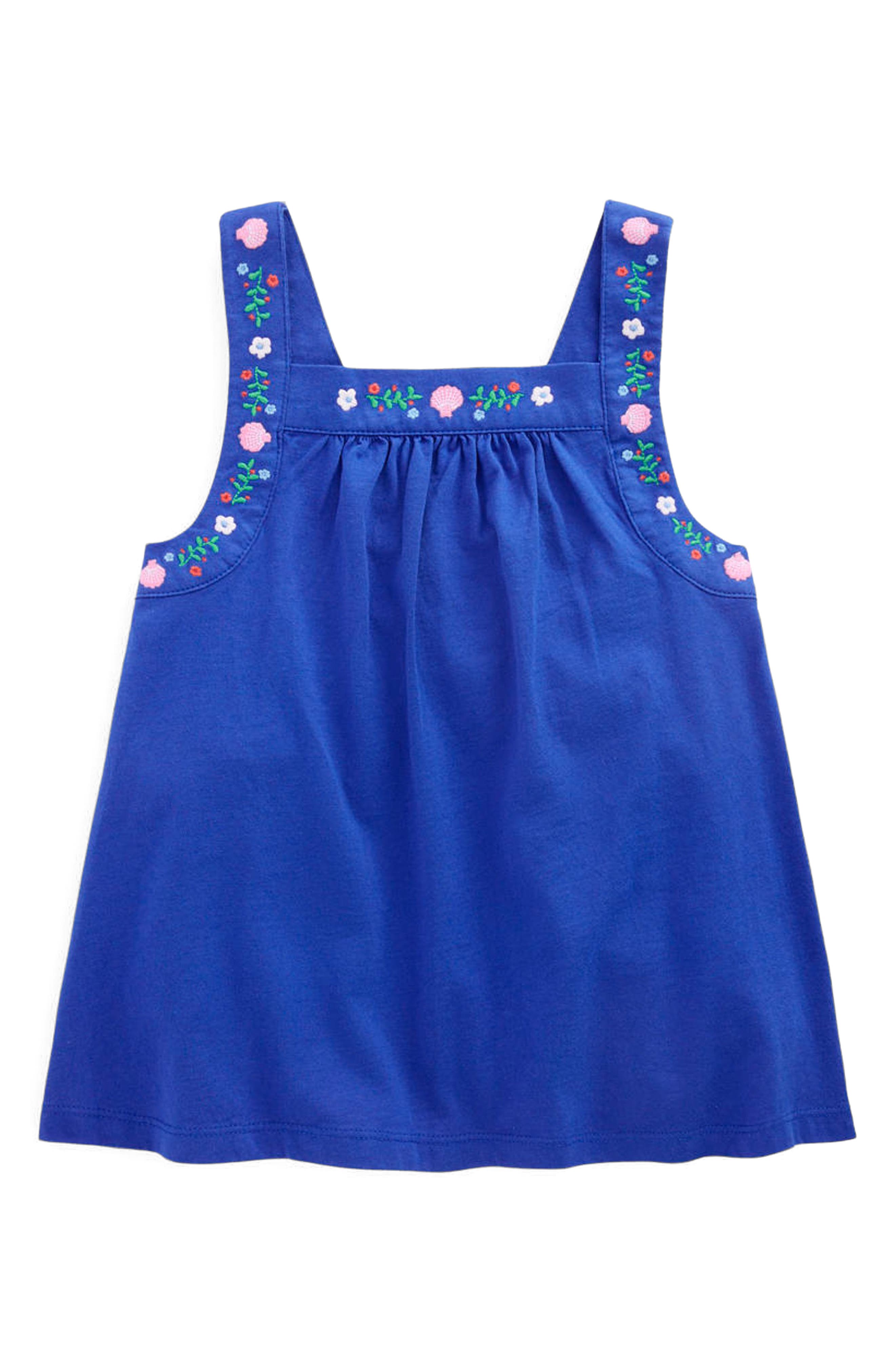 Mini Boden Kids' Embroidered Cotton Top | Nordstromrack