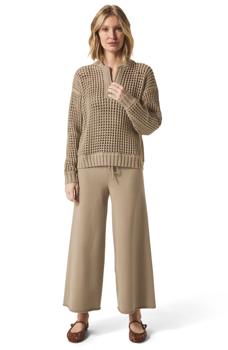 Splendid x @cellajaneblog Pointelle Half Zip Sweater | Nordstromrack