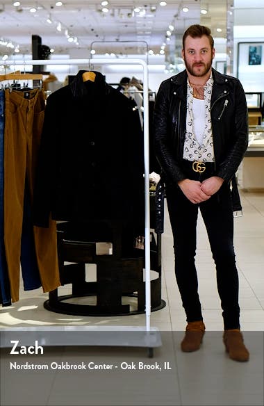 Survey Layered Leather Jacket (Men) | Nordstrom