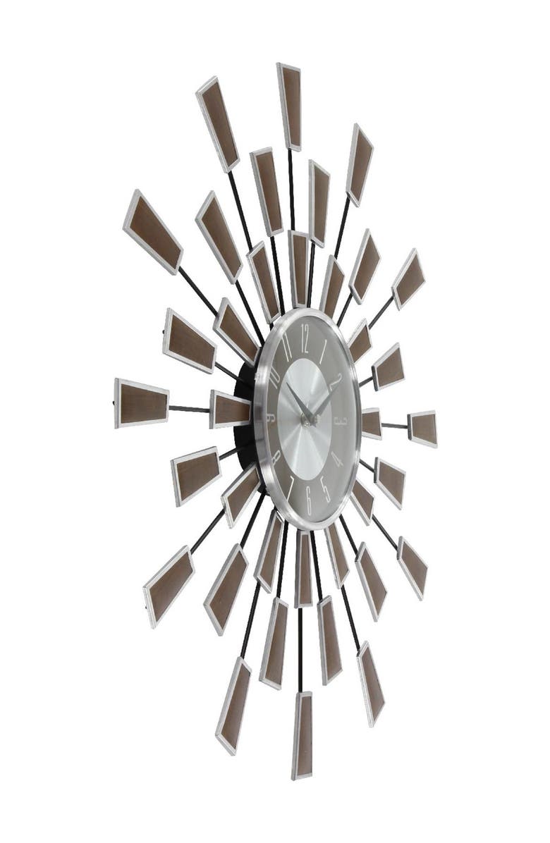 WILLOW ROW Multi Modern Sunburst Wall Clock | Nordstromrack