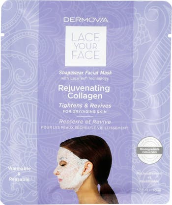 Dermovia Lace Your Face Rejuvenating Collagen Compression Facial Mask ...