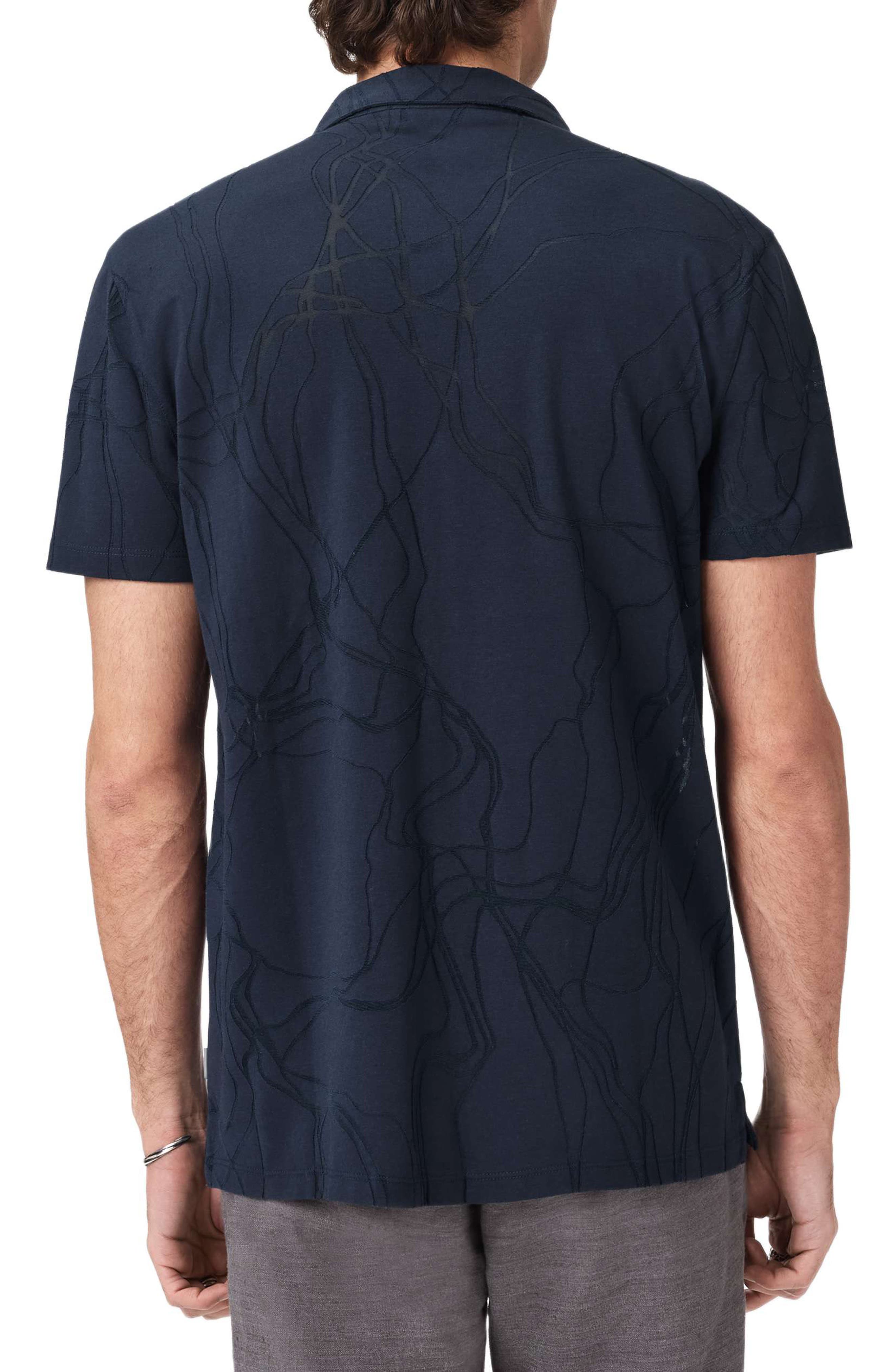 John Varvatos Elio Tangled Burnout Short Sleeve Button-Up Shirt | Nordstrom