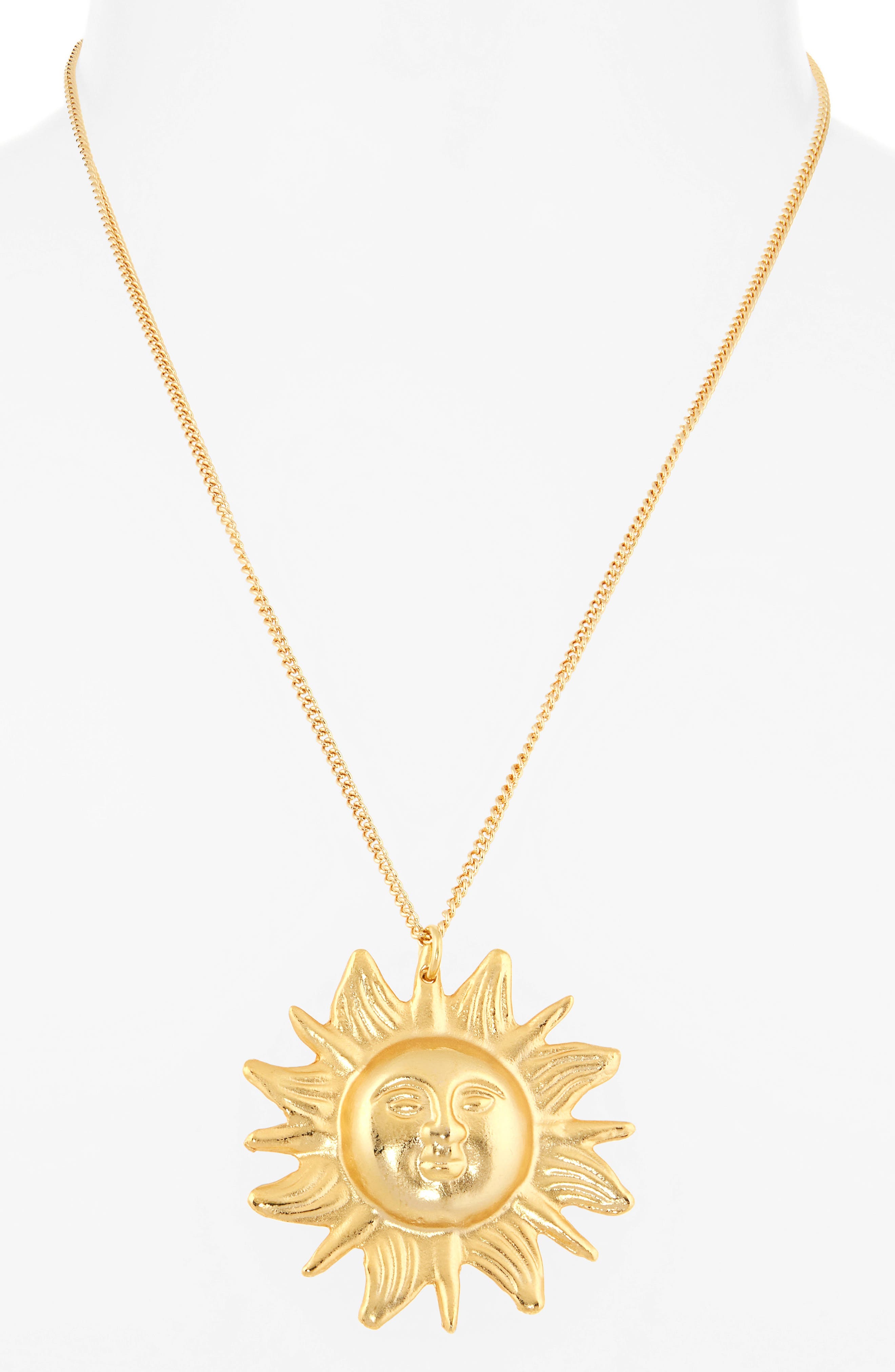Kenneth Jay Lane Sun Pendant Necklace | Nordstrom