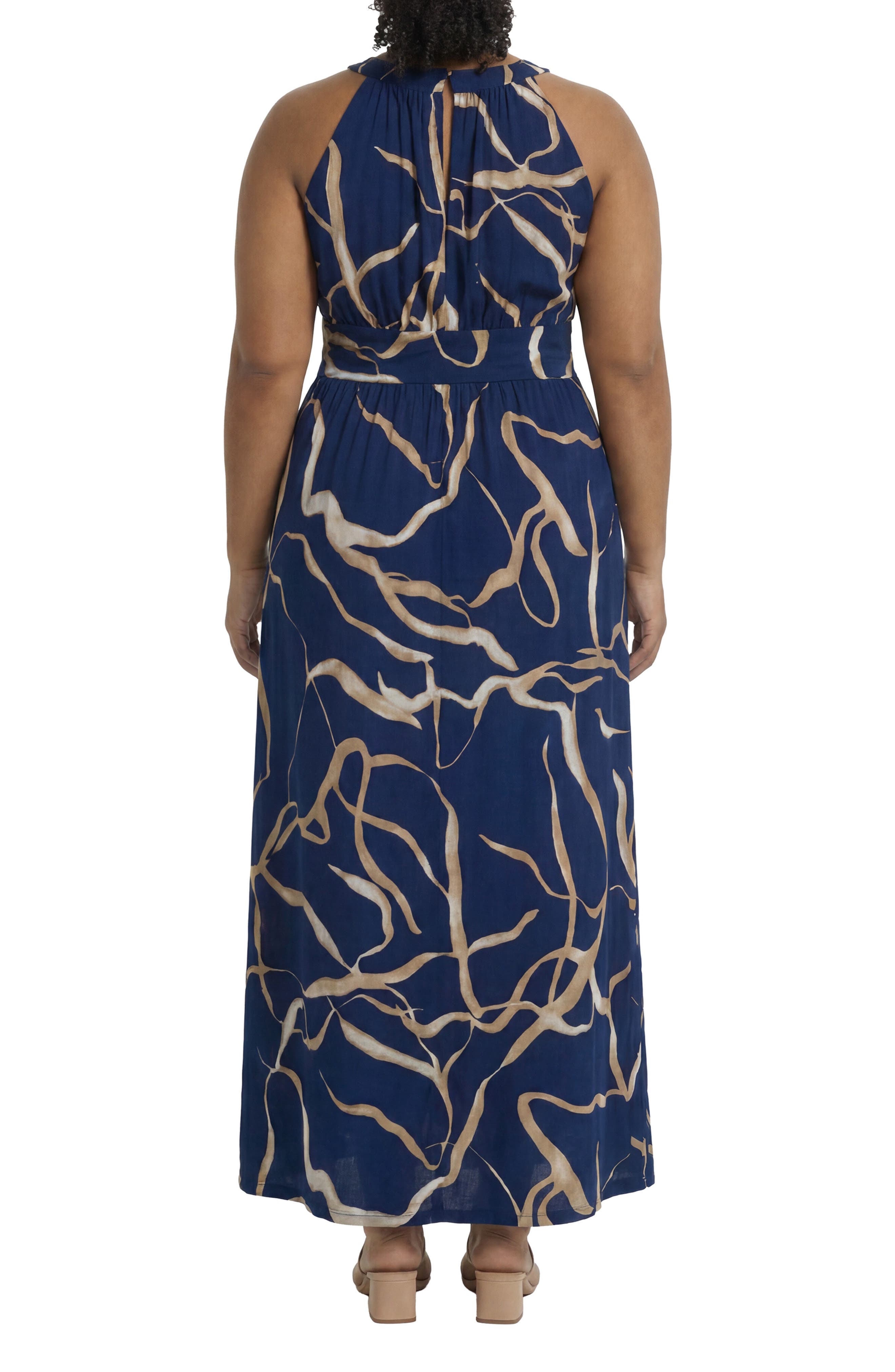 London Times Morris Keyhole Sleeveless Maxi Dress | Nordstromrack