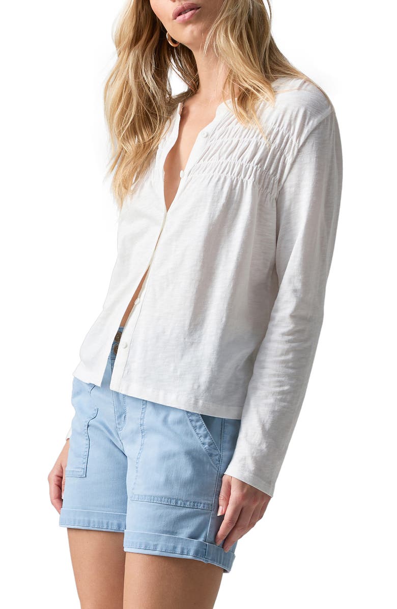Sanctuary You're the One Smocked Button-Up Top | Nordstromrack