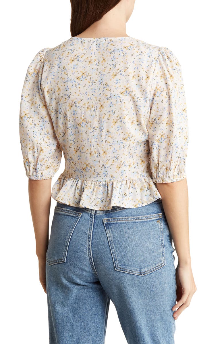 Lush Printed Floral Crop Top | Nordstromrack