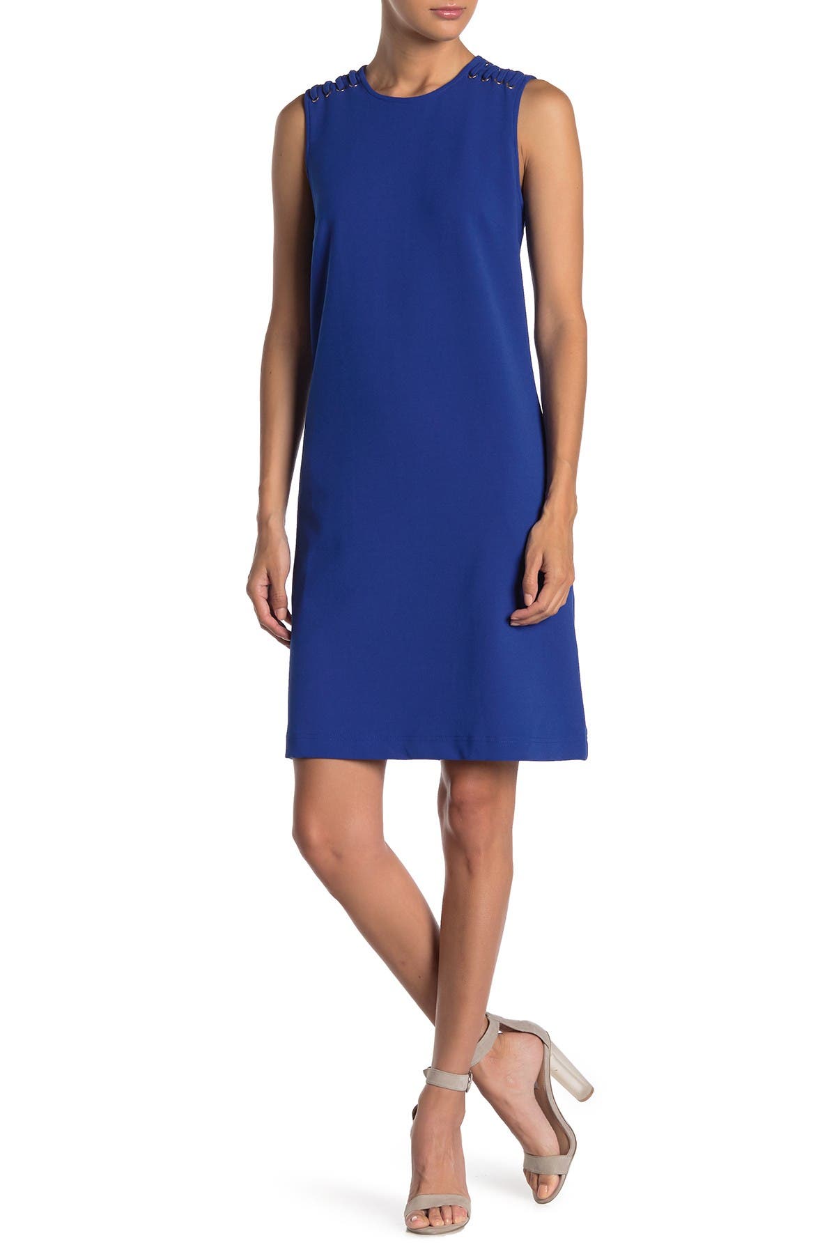 Sharagano Laced Grommet Sleeveless Sheath Dress | Nordstromrack
