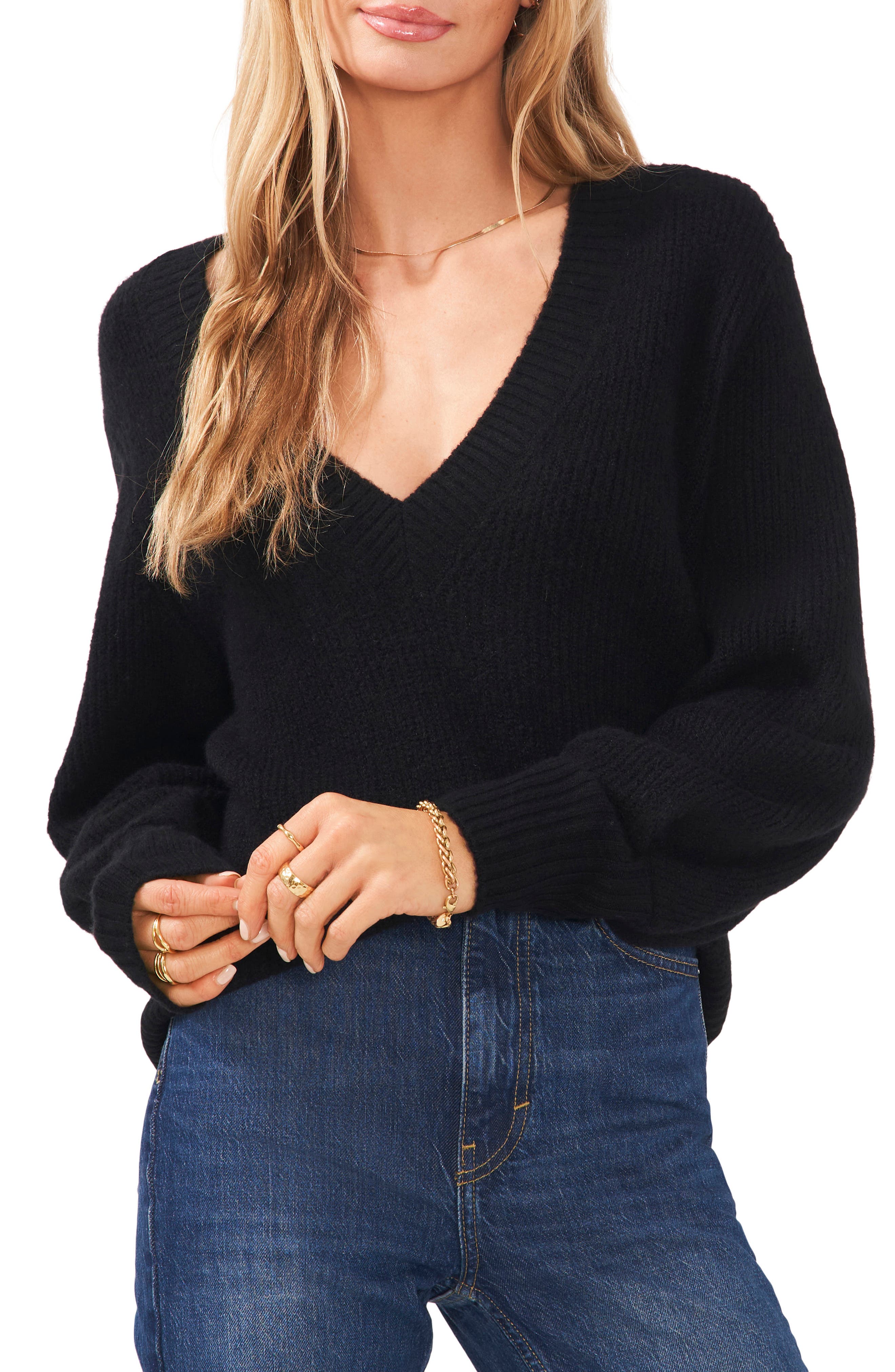 1.STATE V-Neck Sweater | Nordstromrack