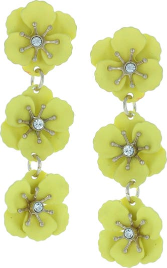 OLIVIA WELLES Flower Drop Earrings | Nordstromrack