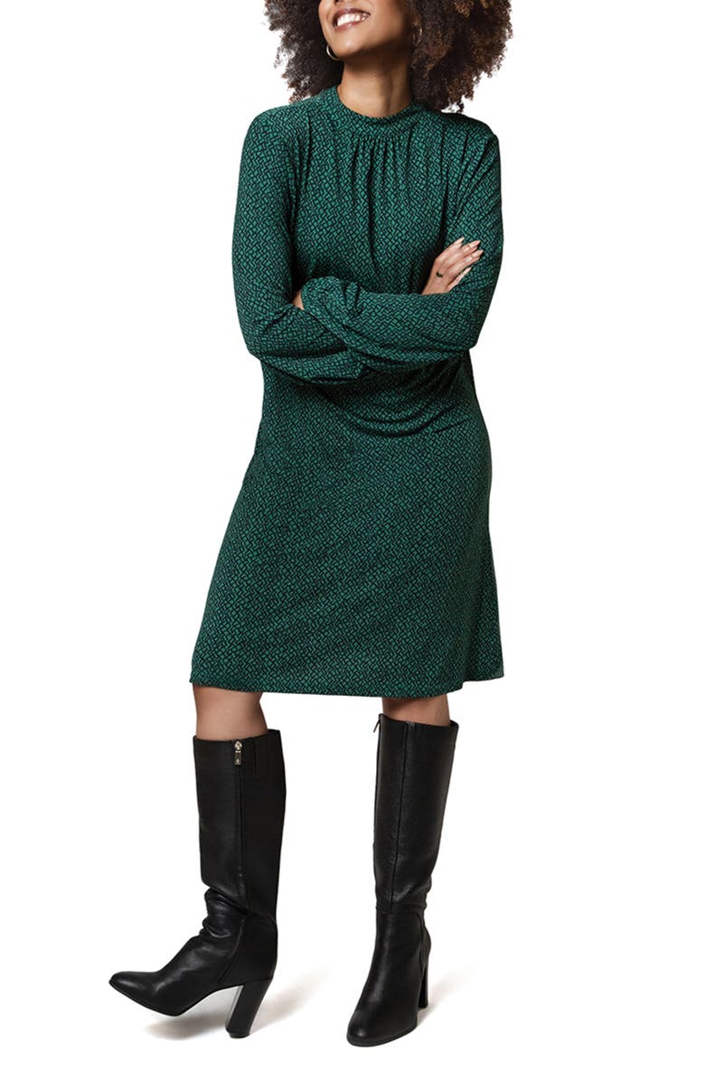 Leota Dana Geo Print Long Sleeve Dress | Nordstromrack