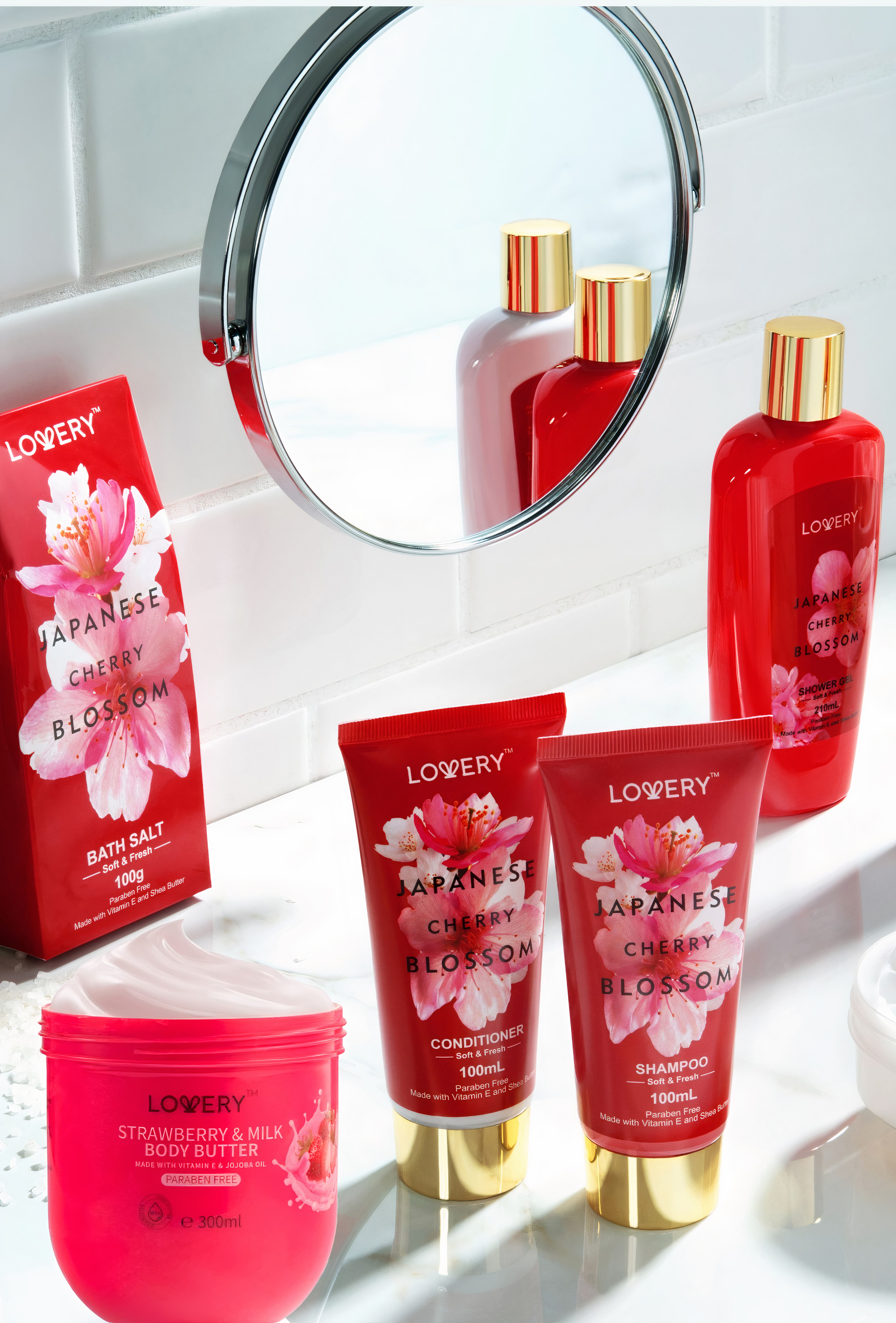 Lovery 26-Piece Bath & Body Cherry Blossom Spa Set | Nordstrom