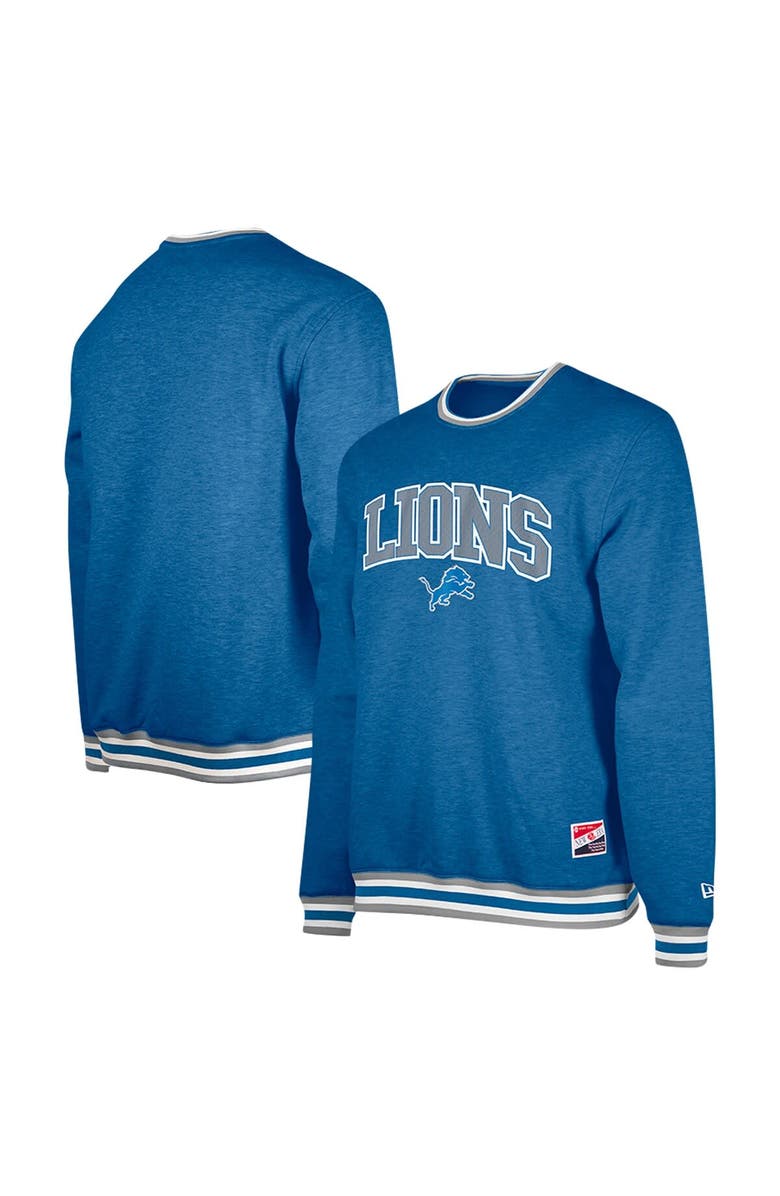 New Era Men's New Era Blue Detroit Lions Pullover Sweatshirt | Nordstrom