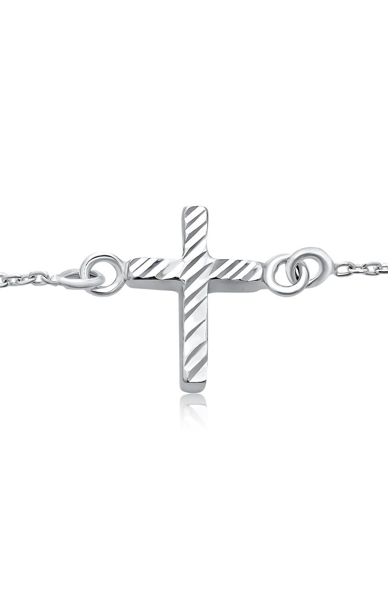 BLING JEWELRY Sideway Cross Anklet | Nordstromrack