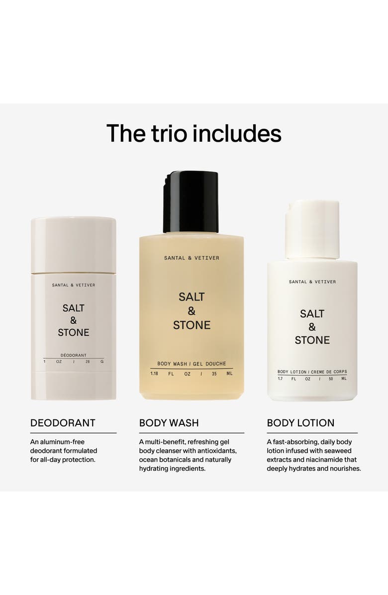 SALT & STONE Santal & Vetiver Mini Trio Discovery Set | Nordstrom