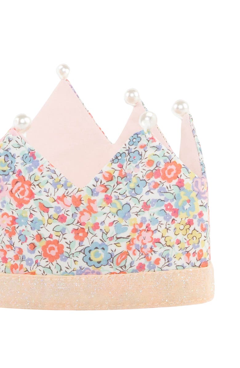 Meri Meri Liberty Floral Print & Imitation Pearl Trim Party Crown ...
