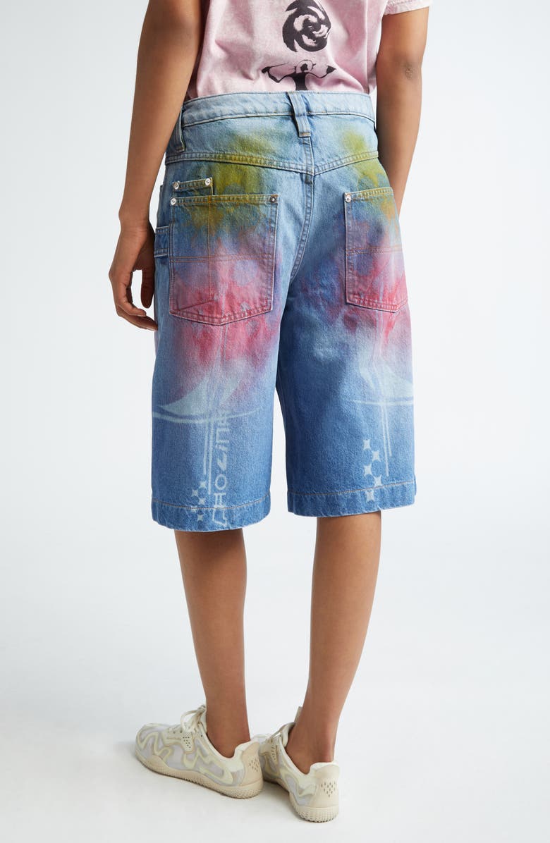 Paolina Russo Printed Denim Bermuda Shorts | Nordstromrack