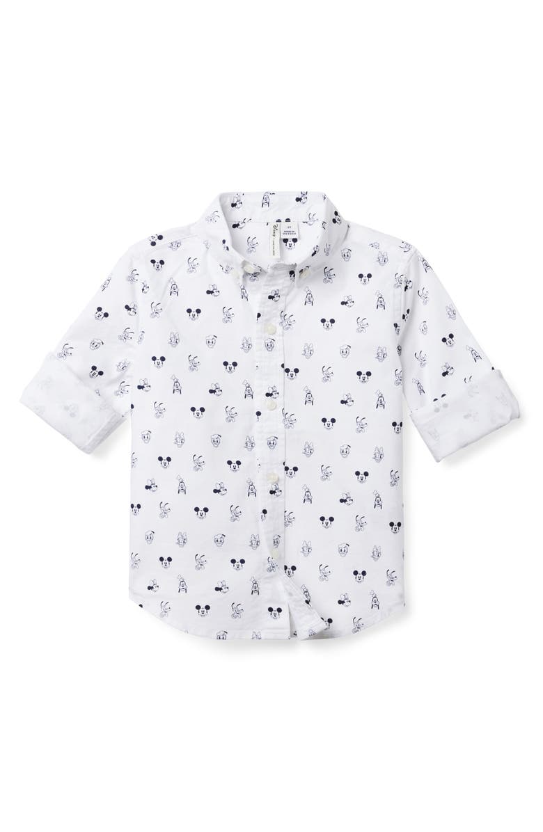 Janie and Jack x Disney Kids' Mickey & Friends All Over Print Button ...