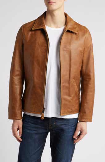 Schott NYC Cowhide Leather Car Coat | Nordstrom Schott NYC Cowhide Leather Car Coat | Nordstrom