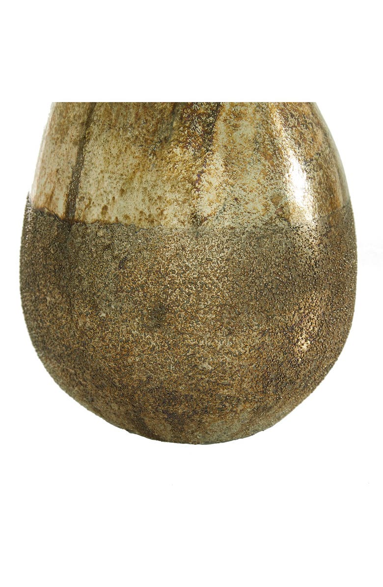 WILLOW ROW Pear-Shaped Glazed Gold Glass Vase, 2-Piece Set | Nordstromrack