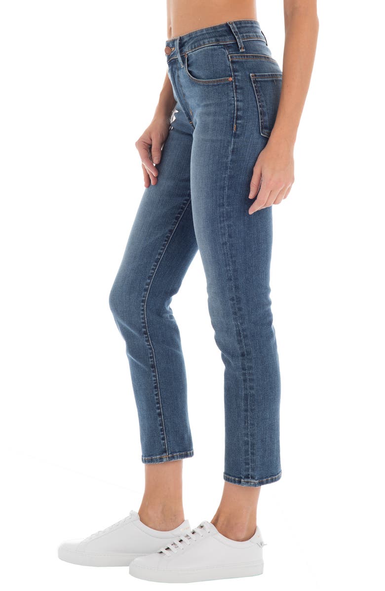 Fidelity Denim Cher High Waist Crop Slim Straight Jeans | Nordstromrack