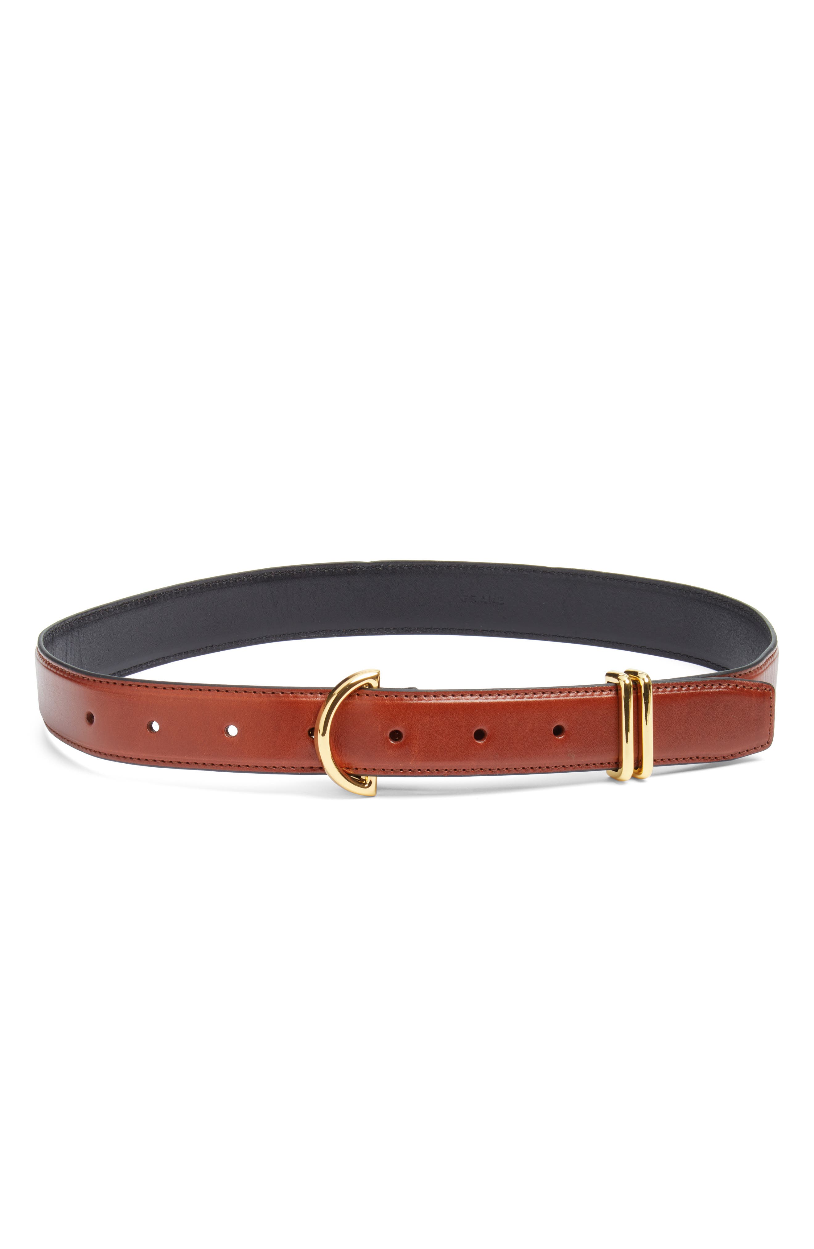 FRAME Crescent Leather Belt | Nordstrom