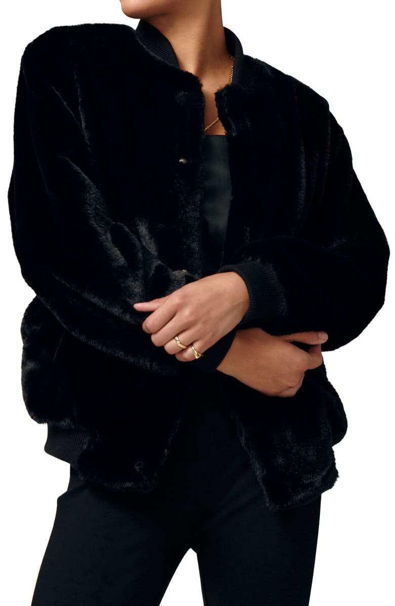 LITA by Ciara Faux Fur Varsity Jacket | Nordstromrack