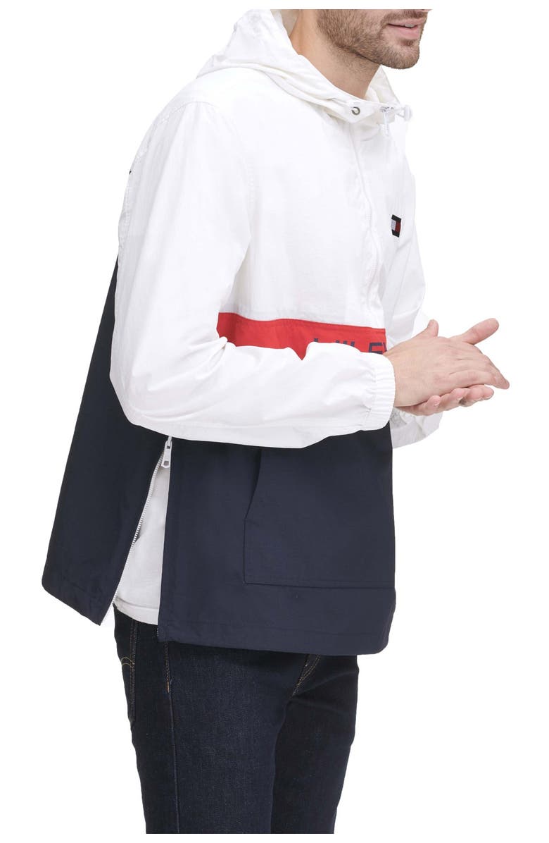 Tommy Hilfiger Taslan Colorblock Water Resistant Hooded Jacket ...