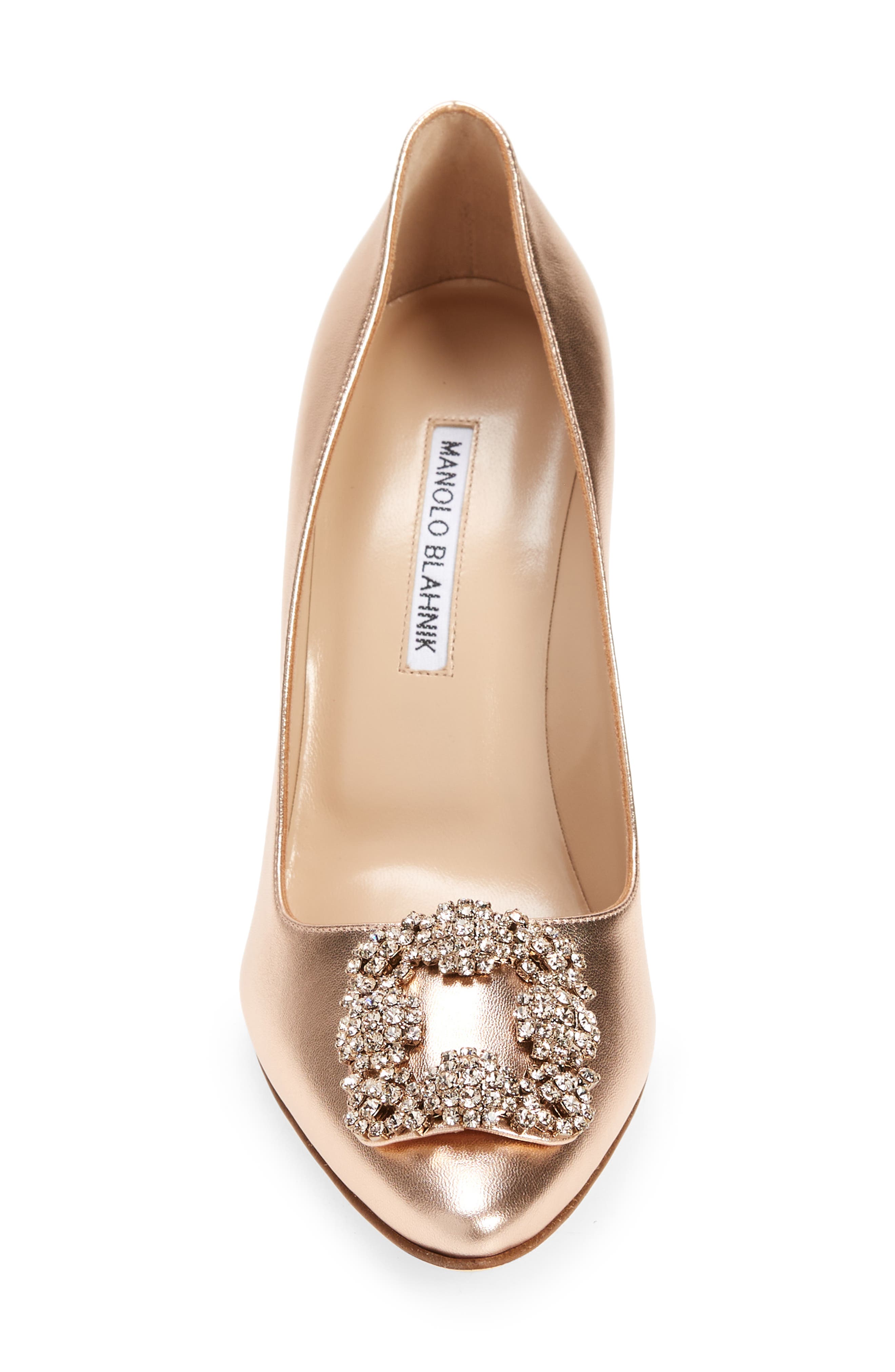 Manolo Blahnik Hangisi Crystal Buckle Pump (Women) | Nordstromrack