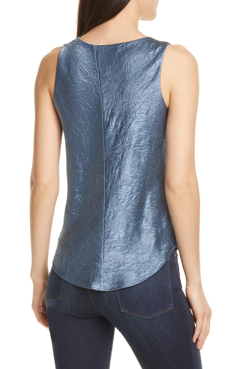 Vince Bias Cut Crinkled Satin Tank | Nordstrom