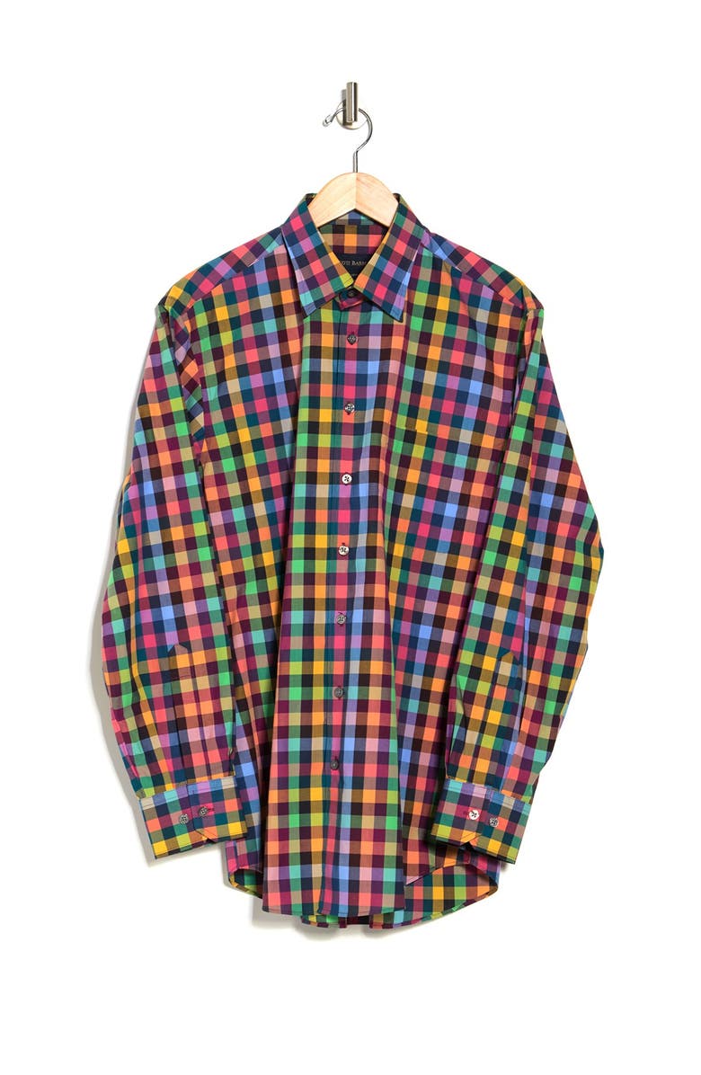 Scott Barber Check Print Sport Shirt | Nordstromrack