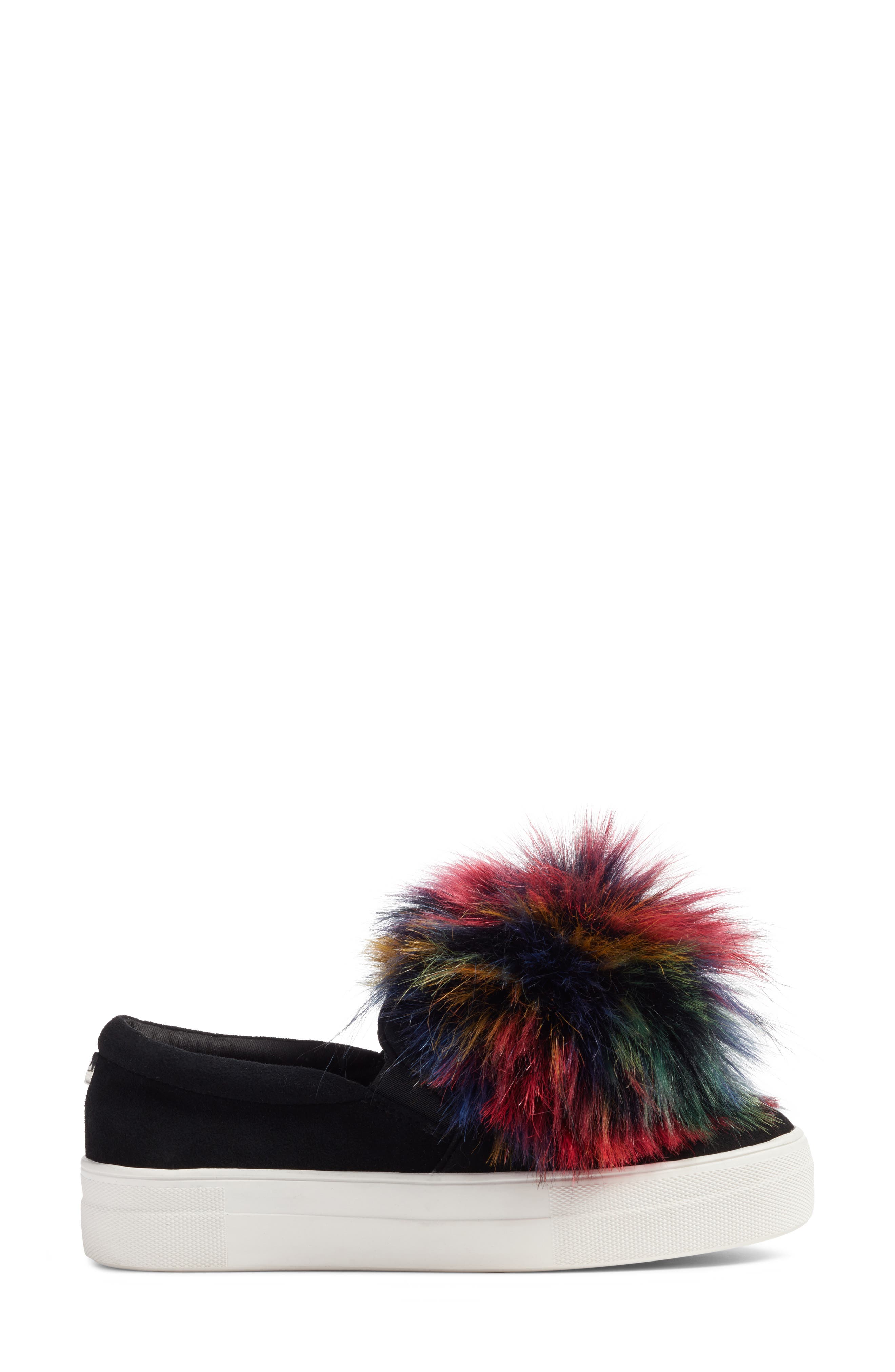 Steve Madden Great Faux Fur Pom Platform Sneaker (Women) | Nordstrom