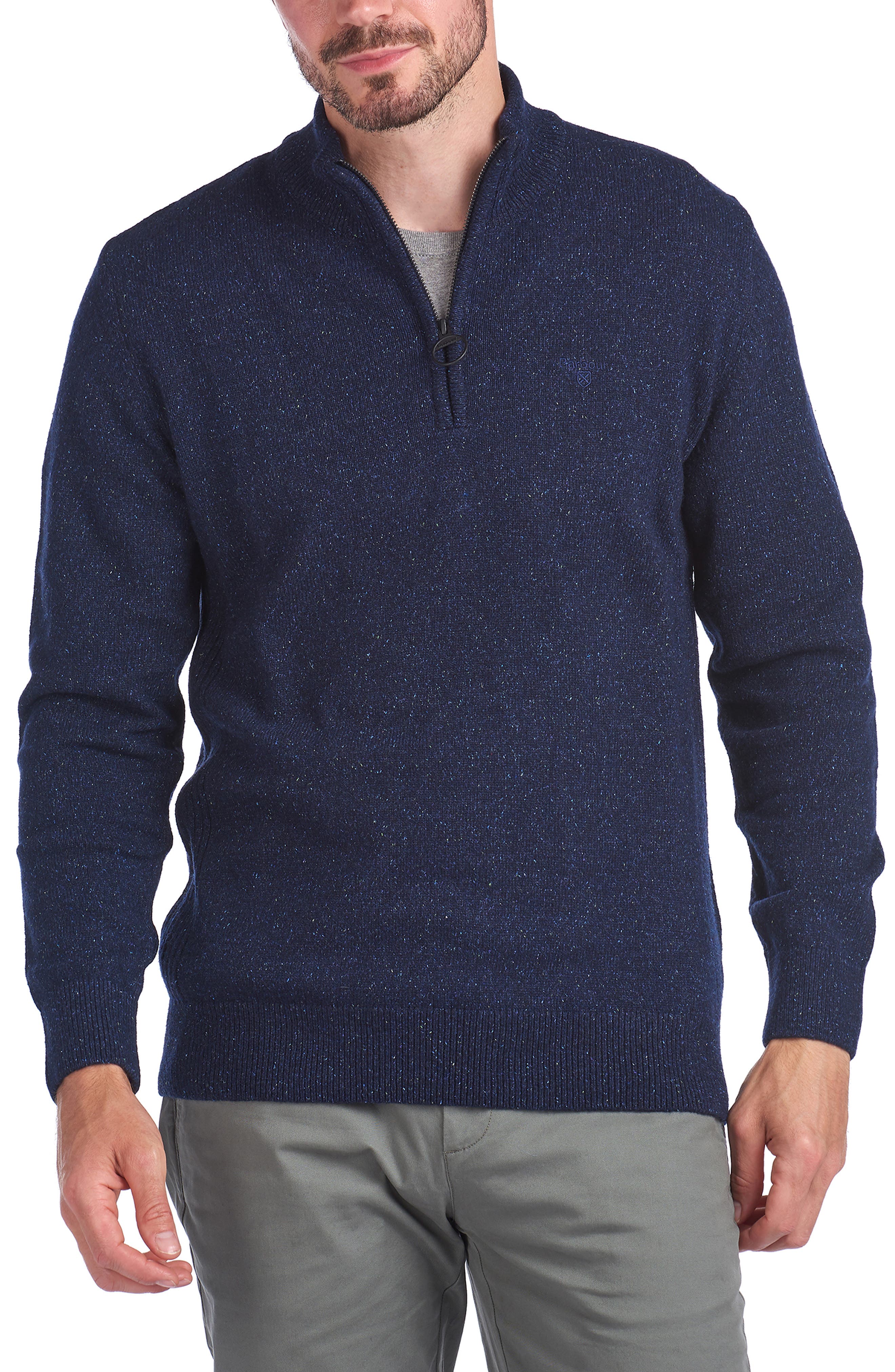 Barbour Tisbury Half Zip Wool Blend Pullover | Nordstromrack