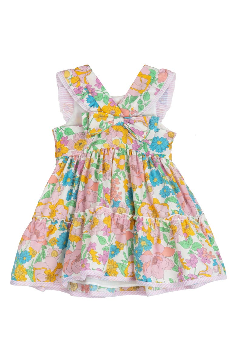 Rare Editions Kids' Floral Dress & Bow Headband Set | Nordstromrack