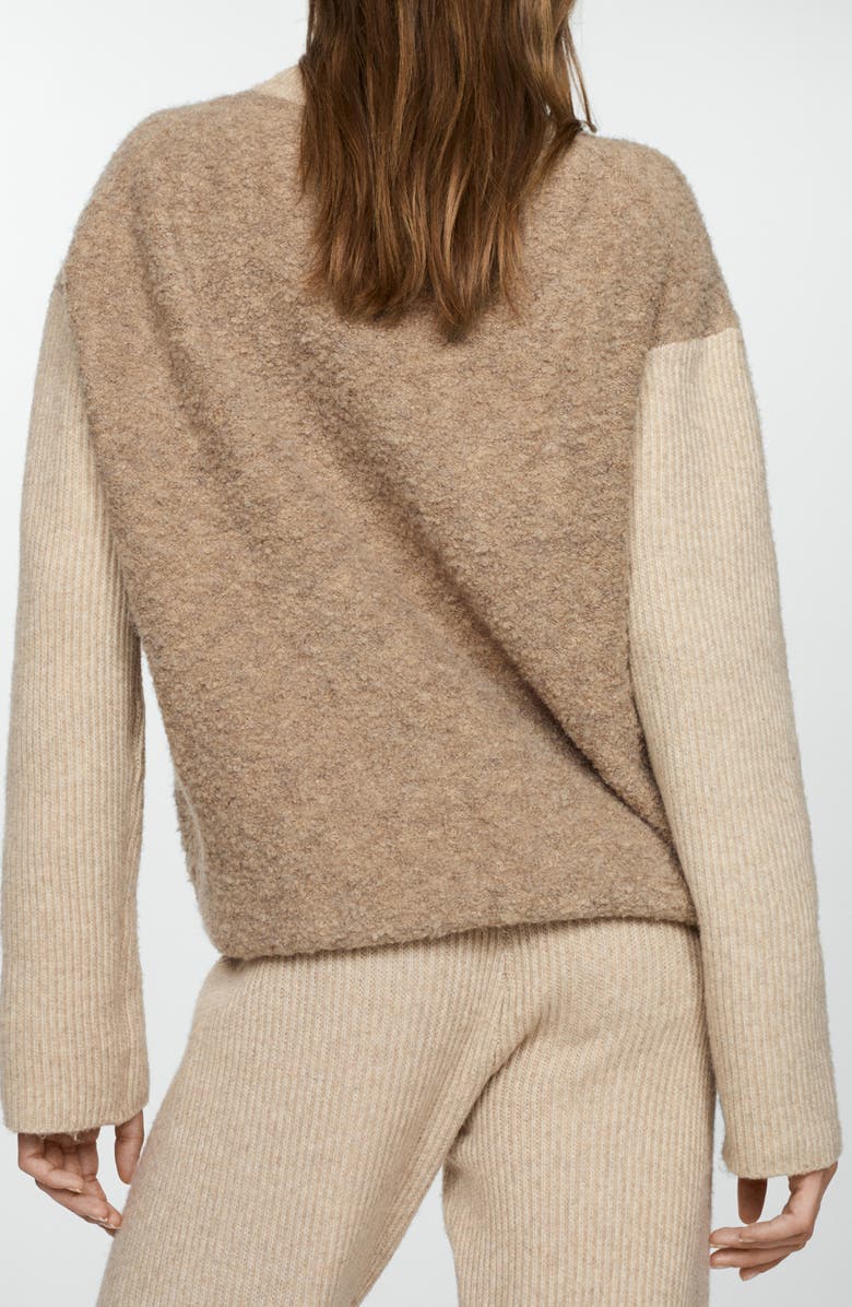 MANGO Colorblock Crewneck Sweater | Nordstrom