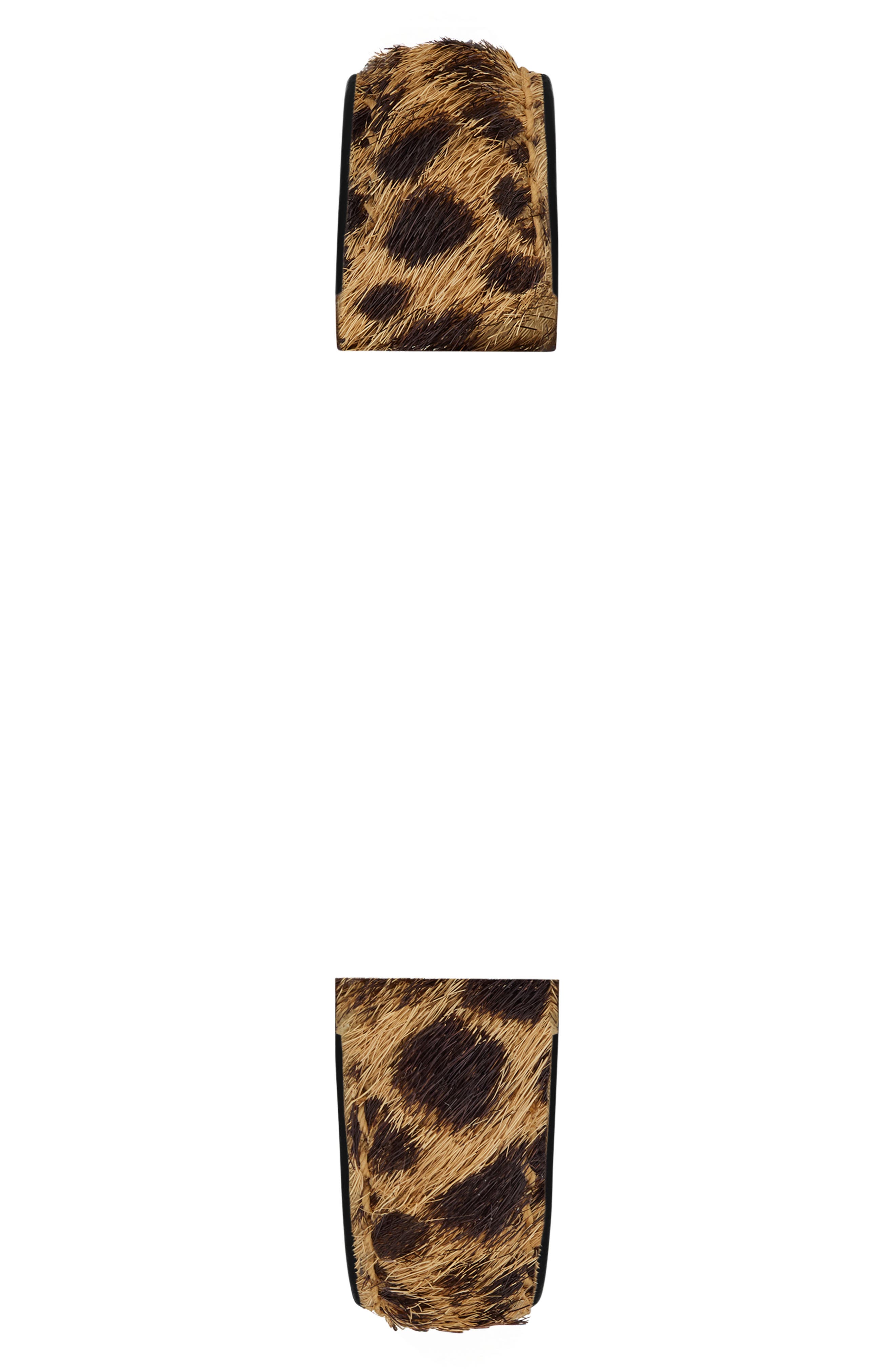 12mm Leopard Print Genuine Calf Hair Watch Band (Women) | Nordstrom