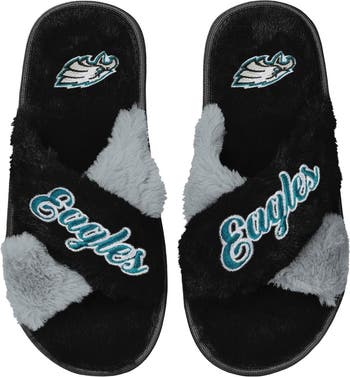 FOCO Women's FOCO Black Philadelphia Eagles Two-Tone Crossover Faux Fur ...