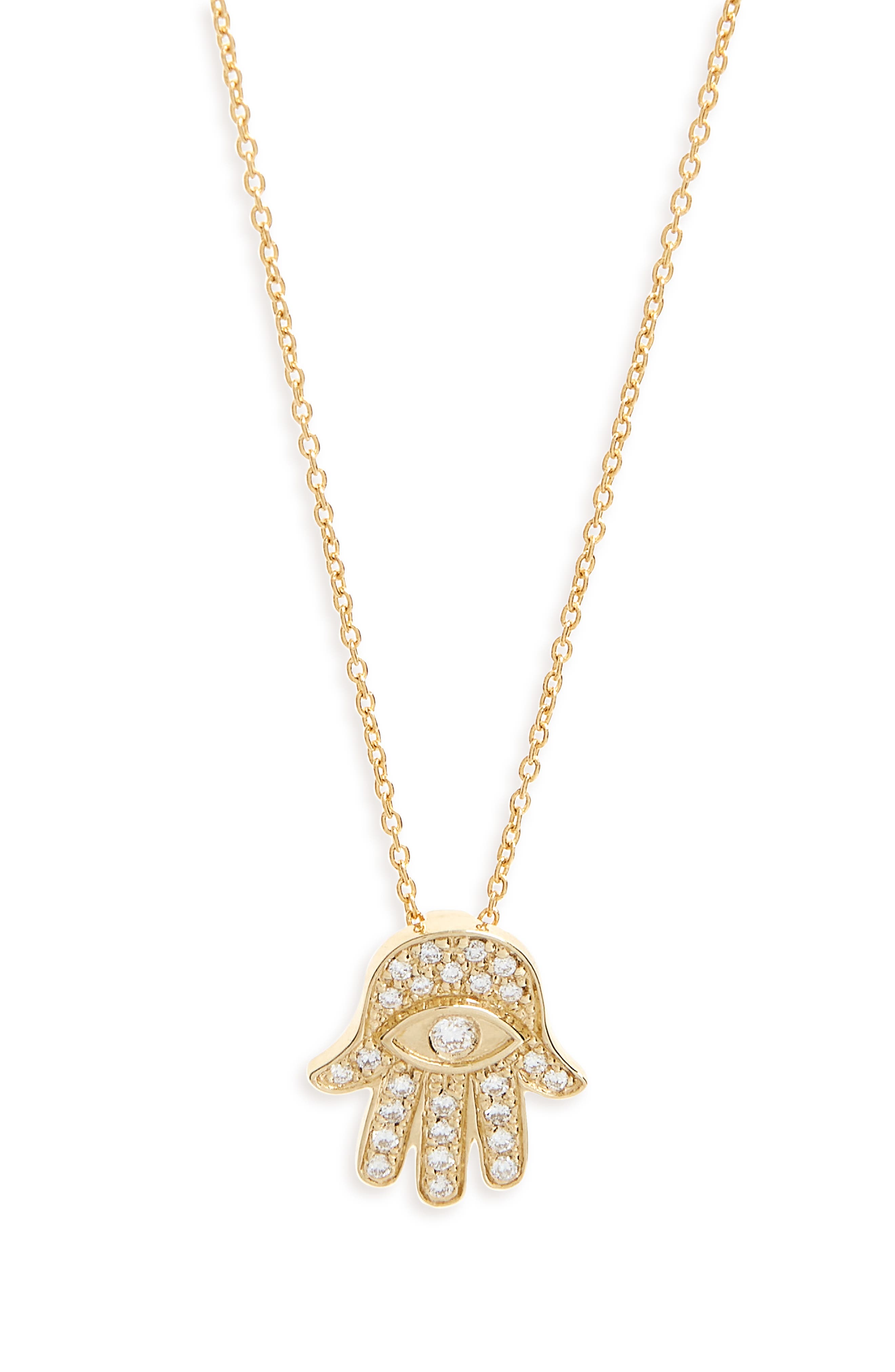 Roberto Coin Diamond Hamsa Pendant Necklace | Nordstrom
