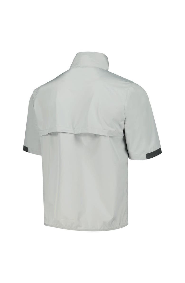 Columbia Men's Columbia Gray THE PLAYERS Omni-Wick Big Shot Half-Zip ...