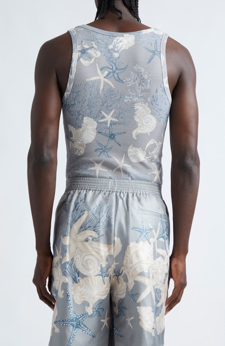 Versace Barocco Sea Ribbed Tank Top | Nordstromrack