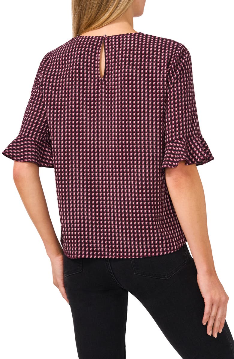CeCe Ruffle Cuff Elbow Sleeve Top | Nordstromrack