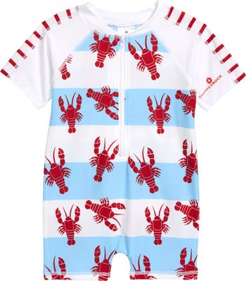 Snapper Rock Lobster One-Piece Rashguard Swimsuit | Nordstrom