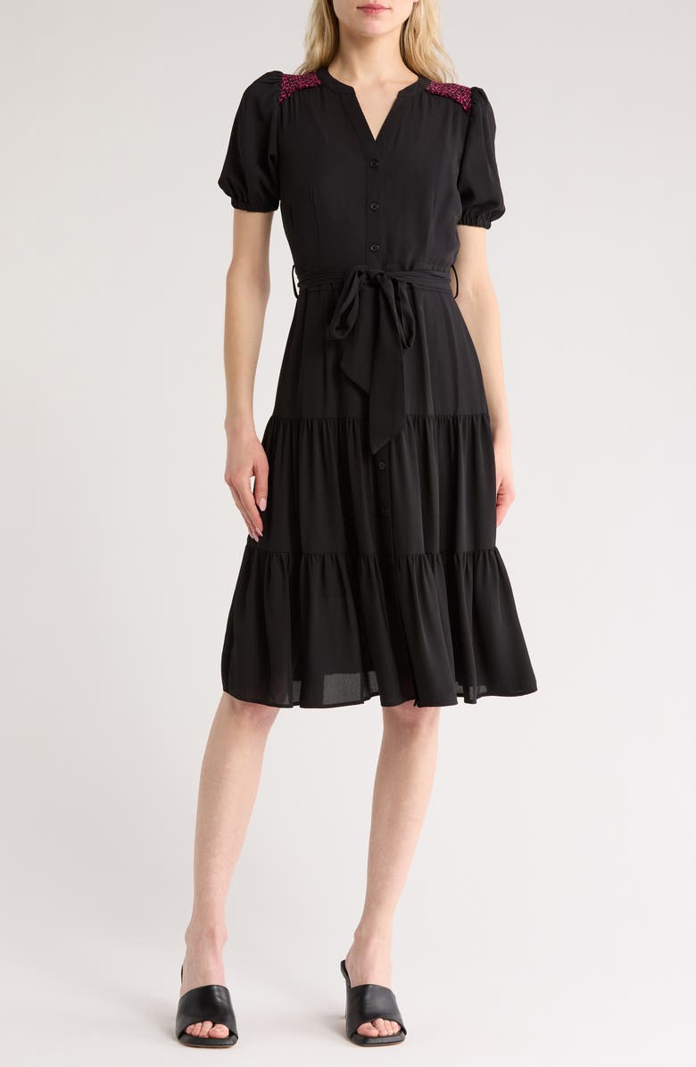 Nanette Lepore Short Sleeve Button Front Dress | Nordstromrack